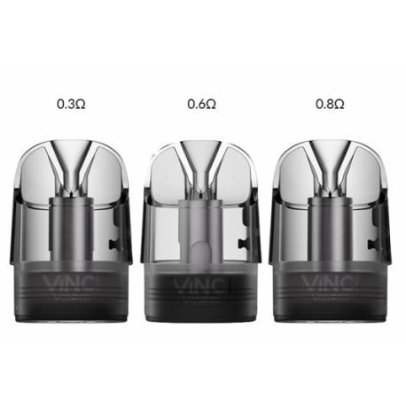 Cartouches Vinci E Voopoo 5 ml – Résistance intégrée | mon-liquide.fr